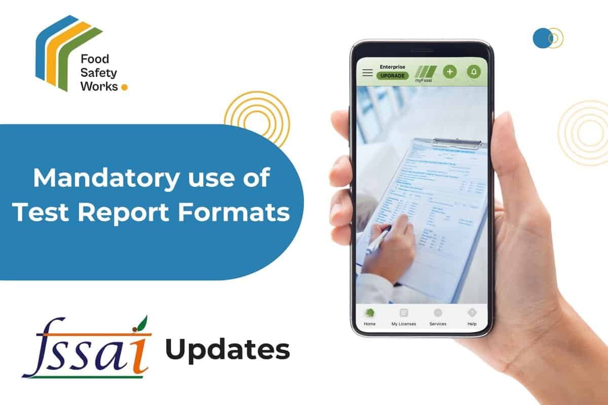 Mandatory use of Test Report Formats - myFssai