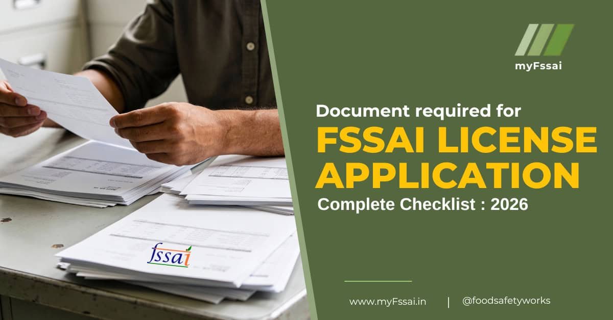 Documents Required for FSSAI License & Registration in 2026